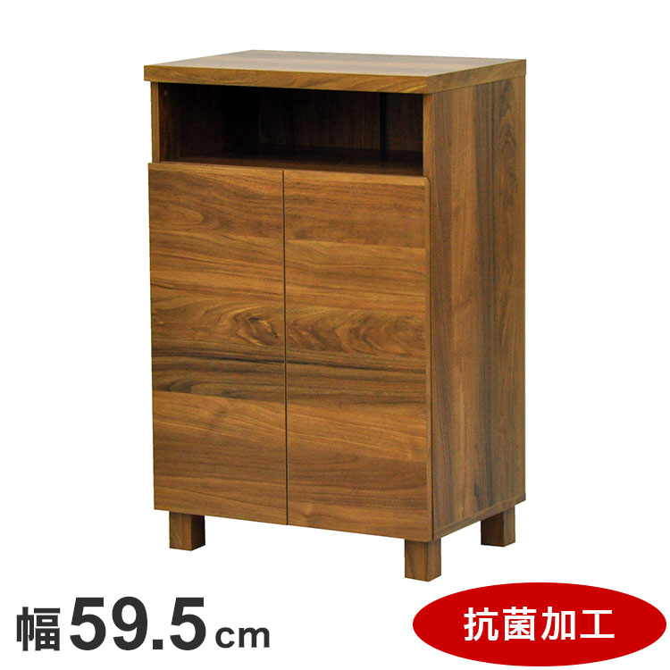 ●商品特徴表面材に抗菌加工を施した化粧紙を使ったキャビネットです。ウォールナットの木目や色味が和洋室にも相性が良く、北欧家具のようなシンプルモダンなデザインが高級感を増してくれます。配線孔が付いたオープン棚と、ウォールナット色の木目が美しい...