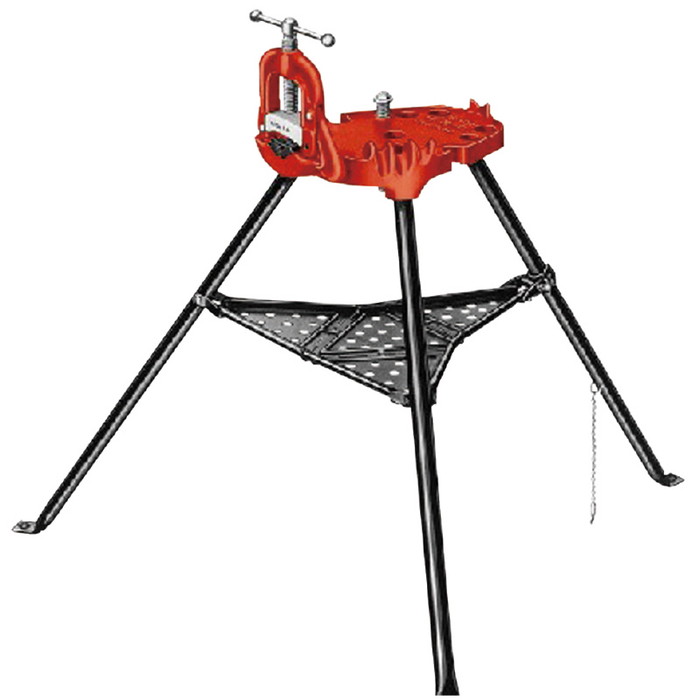 【商品詳細】●モデル番号：40-A●タイプ：ヨークバイス●管サイズ(呼び径；mm)：6-65●管サイズ(呼び径；inch)：1/8-2.1/2●高さ(mm)：1170●辺の長さ(mm)：1295●質量(kg)：22.0●持ち運びが容易で、設...