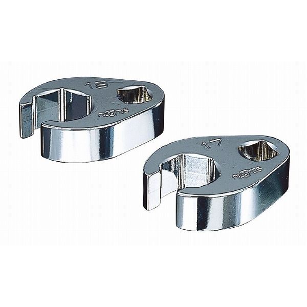 【商品詳細】●差込角(sq.)：9.5●六角フレアナット用形状＆Nパワーフィットを採用。●口径部には15°の角度を設け裏表の両面使用により30°の範囲で作業が可能。●サイズ(S：mm)：14●幅(W：mm)：29●厚み(T：mm)：11●全...