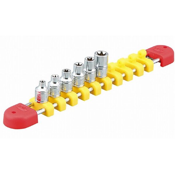 【商品詳細】●差込角(sq.)：6.3●重量(g)：125●差込角6.3sq.のE型トルクスレンチ6コ組セットです。E型トルクスレンチ(B2-E4・E5・E6・E7・E8・E10)、ソケットホルダー10コ用(EHB210)【代引きについて】...