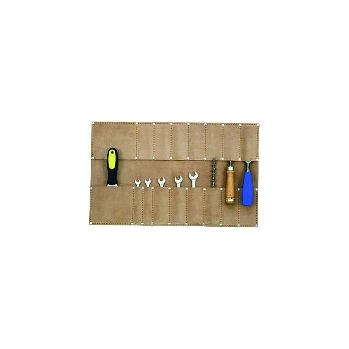 【商品詳細】●サイズ(mm)：W550xH340●材質：スプリットレザー●重量(g)：566.2●様々なツールにフィットするようにできています。●丸めて革の紐でコンパクトに収納可能。注意事項※工具類は付属しません。※クニーズ社の皮革製品は全...