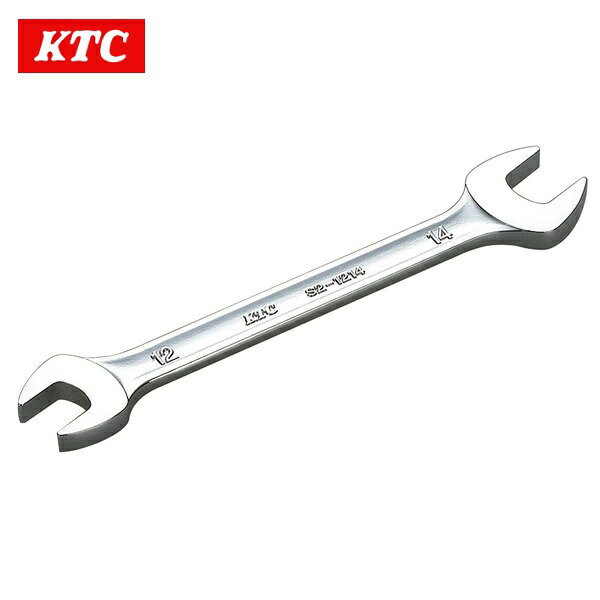 【商品説明】●KTCスパナのヘッドは、従来のやり形よりヘッド幅を極力小さく、力の加わる部分にボリュームを持たせたKTC独自の「新やり形ヘッド」を採用しています。●ヘッド幅は世界最小クラスを誇り、口径部コーナーには、応力の集中を防ぐためのアー...