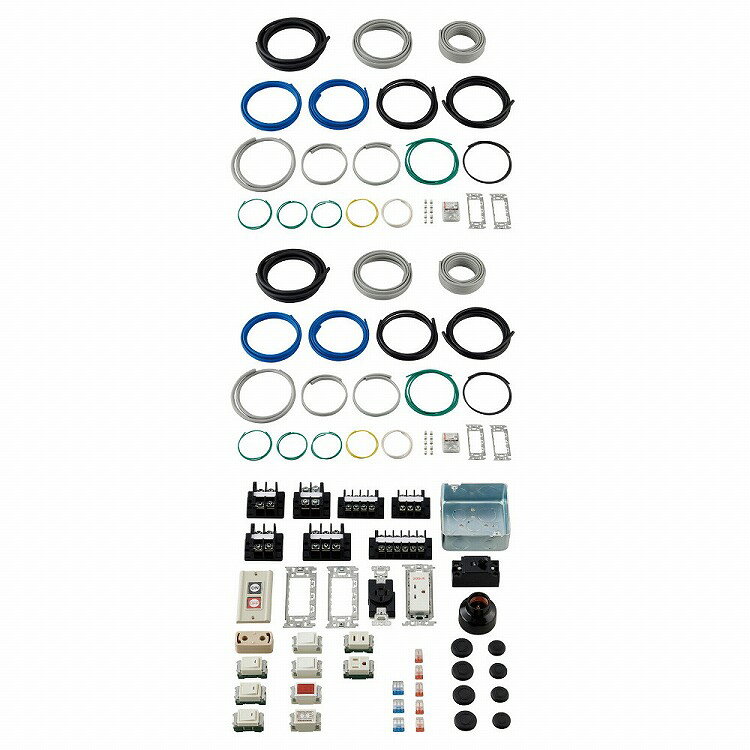 商品説明●過去の出題実績に基づいた電線・器具を入り組みしています。●器具は過去の試験で実際に使われたメーカーを中心に選定。●器具の再利用を前提としています。(リングスリーブ除く)スペック●第一種電気工事士技能試験の候補問題全10問を2回ずつ...