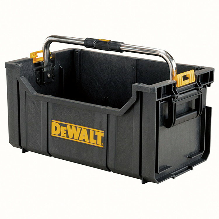 DEWALT デウォルト トート型ツールボックス DS280 DWST1-75654 【商品説明】●不定形なものをスッキリ収納。●片手で運べる機能的収納システム。●持ち運びに便利なハンドル付きで、そのまま積み上げも可能。●ケーブルや工具等、...