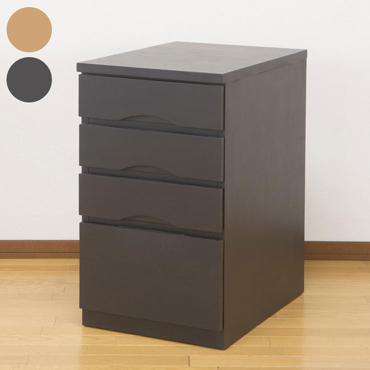 ・商品サイズ: 幅42×奥行59×高さ72.8 cm・引出し内寸: 上3段（共通） 幅34×奥行36×深さ8.5cm 最下段 幅32×奥行36×深さ16cm・材質フレーム：スチール（粉体塗装） 棚板：塩化ビニル化粧繊維版・棚板耐荷重 1枚あ...