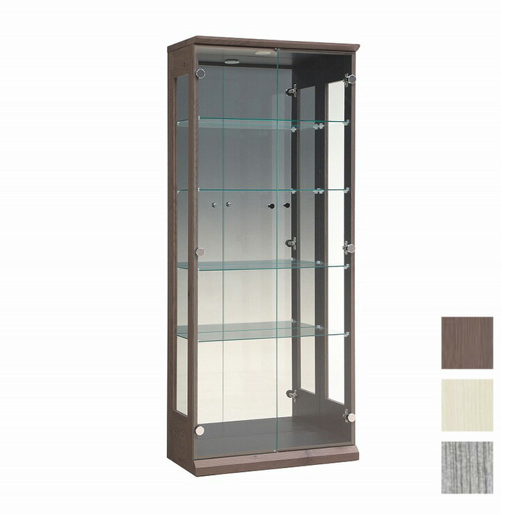 ■商品名バルム65■素材本体：MDF扉：強化ガラス/棚ガラス 65サイズ4枚（標準装備）■商品サイズ幅65cm×奥行31cm×高さ155cm■生産国中国■備考完成品（棚/取っ手取り付け）■特徴・3色から選べるコレクションボードです。・オプシ...