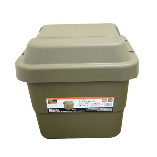 【メーカー型番】ODC-30【JANコード】4989999233841【ブランド】TRUSCO 　【特徴】●多目的収納ボックスです。●フタが頑丈な造りのため、人が腰かけても安心です。【用途】【仕様】●容量(L):30●色:OD●有効内寸(m...