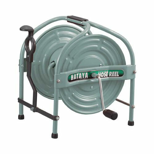 【メーカー型番】HSA-0N-G【JANコード】4930510418704【ブランド】ハタヤ【特徴】●スチール製で頑丈なホースリールです。●巻く時便利なホースガイド付です。●本体はさびにくい粉体塗装です。●二重リング方式の完全水漏れ防止設計...