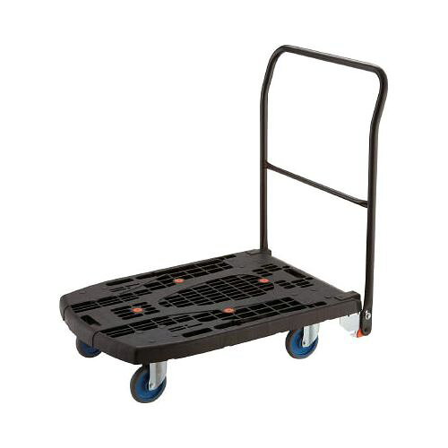 【商品詳細】●床を傷付けないカバー付です。●ハンドルは回転してキャスター側にコンパクトに収納できます。●平台車と手押し台車の1台2役で使用できます。●エアーキャスターの採用により取り回しが軽く操作性・静音性に優れています。●運送業、工場内の...