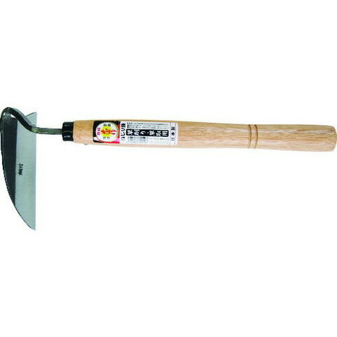 【商品詳細】●丈夫な厚手タイプです。●本鋼付草取り、切れ味良く、作業効率がアップします。●刃研ぎもOKです。●草削・草取用。●刃長(mm)：120●刃幅(mm)：40●全長(mm)：340●柄長(mm)：260材質／仕上●刃:高炭素刃物鋼●...