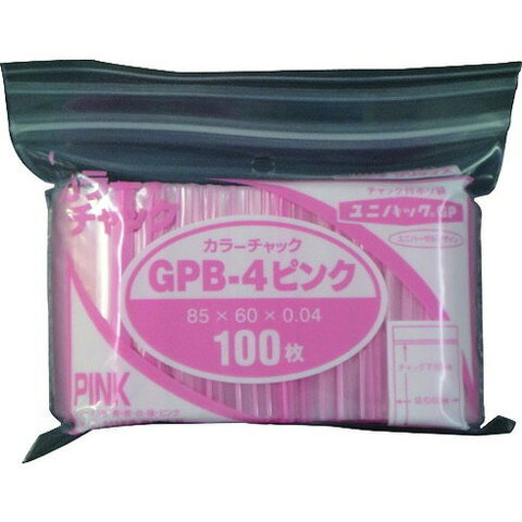 【商品詳細】●カラフルなチャックで商品の仕分けに最適です。●厚さ(mm)：0.04●縦(mm)：85●色：透明ピンク●横(mm)：60●100枚入り1袋×100●厚さ：0.04mmJANコード 4909767173155【代引きについて】こ...