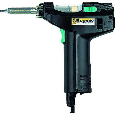 【商品詳細】●コテ部・コテ部温調回路・モーター・ダイアフラムポンプをガンタイプのボディーに内蔵、SMDの除去もできるコンパクトなデソルダリングツールです。●カーボン入りボディーの採用により静電気対策も万全、もちろん3線式（アース）です。●吸...