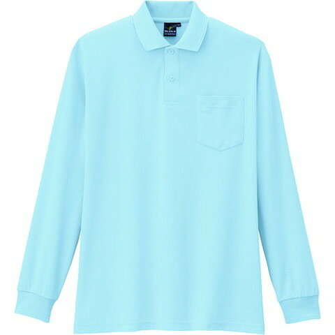 【商品詳細】●帯電防止・透け防止・UVカット・消臭機能つきニットです。●色：サックス●サイズ：M●着丈(cm)：70●胸囲(cm)：104●JIS帯電防止規格　T8118適合品●左胸ペン差しループ付材質／仕上●ポリエステル100%JANコー...