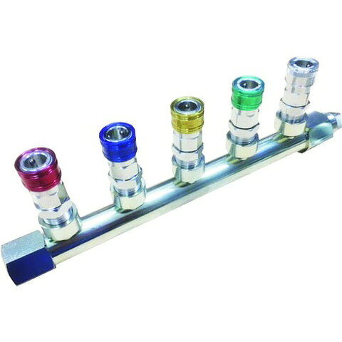 【商品詳細】●配管から直接5分岐の空気取出口を実現できます。●手間のかかるエアー配管工事が簡単にできます。●業界初のカラーカップリングを採用しています。●配管ラインの色分けが可能です。●従来品より軽量です。●エアー配管から直接、取り出し口を...