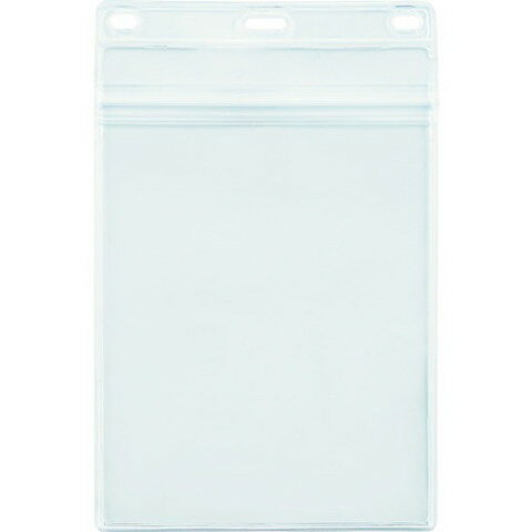 【商品詳細】●野外イベントでも雨が気にならないチャック付名札ケースです。●チャックが水やほこりから中紙を守ります。●タイプ：ソフト●中紙サイズ(mm)幅×高さ：100×148（ハガキ用）●GPNエコ商品ねっと掲載品材質／仕上●再生オレフィン...