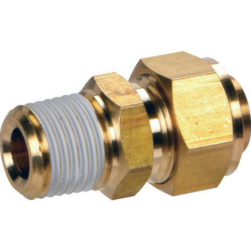 【商品スペック】特長●ねじ部にシール加工を施しています。●耐圧、耐震動性に優れます。用途●空圧、油圧、水圧用。仕様●呼び径：R1/4●接続口径：R1/4●使用流体：水・空気・油●適合チューブサイズ外径×内径(mm)：10×7.5仕様2●液体...