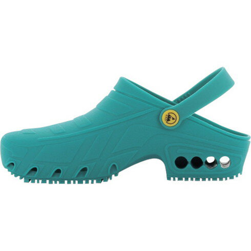 【商品スペック】特長●135℃で滅菌処理可能です。●高い滑り止め性能を発揮します。●丸洗い対応です。●中敷入りで快適な履き心地です。用途仕様●寸法(cm)：21.5/22.5●色：グリーン仕様2●静電防止作業靴材質／仕上●熱可塑性エラストマ...