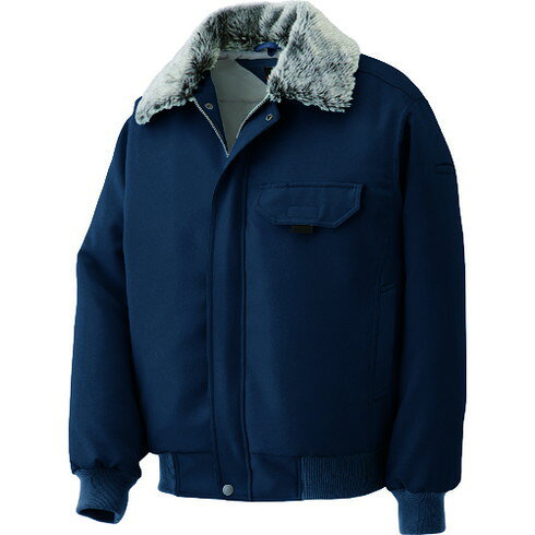 【商品スペック】特長●暖かさと着心地に優れた防寒服です。●衿のボアは取り外しが可能です。用途●建設業。●製造業。●運輸業。●点検・整備。●物流。●引っ越し。●ビルメンテナンス。●清掃。仕様●色：ネイビー●サイズ：LL●着丈(cm)：70●胸...