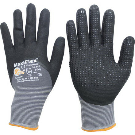 【商品スペック】特長●特許取得のマイクロ発泡ニトリルコーティングは熱とムレを360°全方向から放出して、手の温度を最適に保ち生産性の高い作業が行えます。●滑り止めドット加工をすることにより手袋のコーティング面のクッション性が向上しています。...