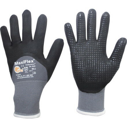 【商品スペック】特長●特許取得のマイクロ発泡ニトリルコーティングは熱とムレを360°全方向から放出して、手の温度を最適に保ち生産性の高い作業が行えます。●滑り止めドット加工をすることにより手袋のコーティング面のクッション性が向上しています。...