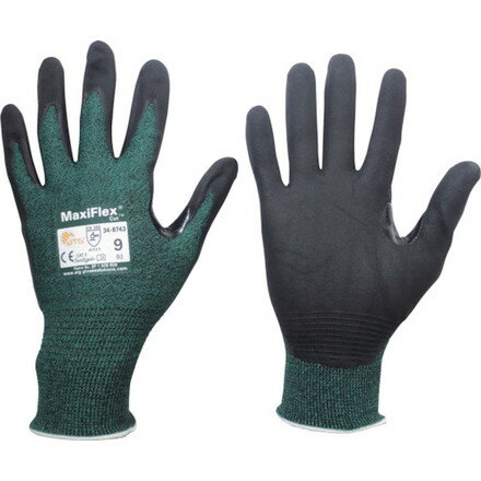 【商品スペック】特長●特許取得のマイクロ発泡ニトリルコーティングは熱とムレを360°全方向から放出して、手の温度を最適に保ち生産性の高い作業が行えます。●独自の特殊高機能繊維により耐切創と快適性を両立しています。●親指と人差し指間の指又を補...