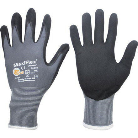 【商品スペック】特長●特許取得のマイクロ発泡ニトリルコーティングは熱とムレを360°全方向から放出して、手の温度を最適に保ち生産性の高い作業が行えます。●従来の発泡ニトリルゴムより25％薄いながらも2倍の機械的性能を有しています。●自然な人...