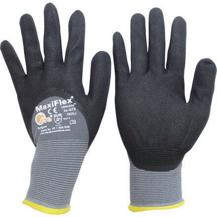 【商品スペック】特長●特許取得のマイクロ発泡ニトリルコーティングは熱とムレを360°全方向から放出して、手の温度を最適に保ち生産性の高い作業が行えます。●従来の発泡ニトリルゴムより25％薄いながらも2倍の機械的性能を有しています。●自然な人...