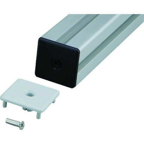 【商品詳細】●フレームの端面を保護するキャップです。●フレームにビス固定することで、脱落を防ぎます。●フレーム端面のカバーに。●厚さ(mm)：3●適合機種：TSF4040●色：ブラック●アルミフレーム用部材●TSF4040用材質／仕上●ポリ...