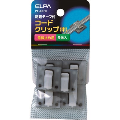 特長●釘の打てない狭い場所や、タイル、ガラス等の表面にコードを固定する場合に使用します。●裏面をはがして取り付け場所へ強く押し付けてください。仕様●サイズ：中仕様2●付属品：粘着テープ原産国（名称）：非公開【代引きについて】こちらの商品は、...