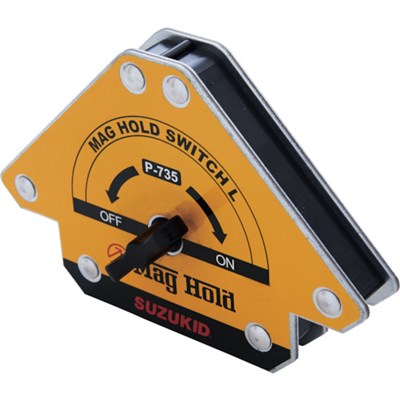 特長●溶接作業時の位置決めや、角度保持に最適です。●強磁力でしっかり固定できます。●力強い保持力が必要な作業や大きな作品作りをされる方におススメです。●スイッチ付きで磁力のON/OFFが可能なので材料への脱着、鉄粉除去がスムーズです。用途●...