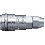 特長●ウレタンホースを簡単、確実に装着。ホースへの取り付けは、ニップルに差し込みナットを締めるだけ。仕様●耐圧力(MPa)：2.0●相手側ホースサイズ(mm)：6.5×10.0●使用流体：空気●最高使用圧力(MPa)：1.5●使用温度範囲(...