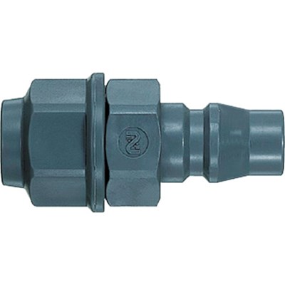 仕様●耐圧力(MPa)：1.5●相手側ホースサイズ(mm)：8.0×12.0●使用流体：空気、水仕様2●使用温度範囲：-20〜60℃●最高使用圧力：1.0MPa●適合ソケット：日東工器製ハイカプラシリーズ材質／仕上●本体:エンジニアリングプ...