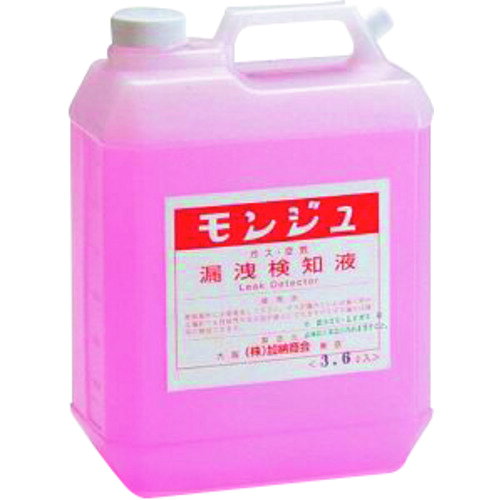 特長●探知箇所に少量液を塗るだけで僅かなガス漏れでも泡が立ちます。●つめ替用としても利用できます。仕様●容量(L)：3.6原産国：日本【代引きについて】こちらの商品は、代引きでの出荷は受け付けておりません。【送料について】北海道、沖縄、離島...