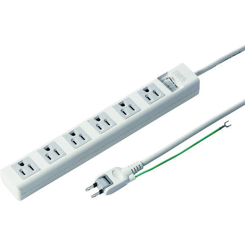 特長●3P6個口通電ランプ付き2Pスイングプラグ仕様電源タップ2.5mです。●便利な一括集中スイッチ付きです。●差し込み部にユリア樹脂材を使用しており、熱に強い構造となっております。●プラグは2Pアースコード付きスイングプラグ仕様で、プラグ...