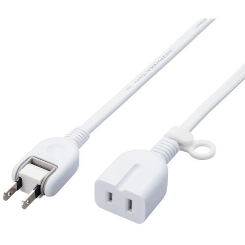 特長●機器のコードがコンセントに届かない場合などに、電源を延長するためのコードです。●極性のある2ピン式プラグ・3ピン式プラグでも使用できます。●直径10mmの吊り穴を配したシリコン製のタグが付属しており、フックなどに引っ掛けることが可能。...