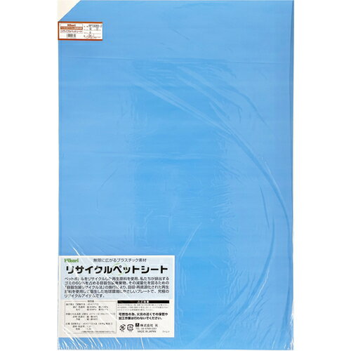 特長●ペットボトルのリサイクル等、再生原料を100％使用した地球環境にやさしい樹脂シートです。用途●標示板、下敷き、ディスプレイ、プレートなどに。仕様●色：白●厚さ(mm)：0.6●幅(mm)：約600●長さ(mm)：約900仕様2●熱変形...
