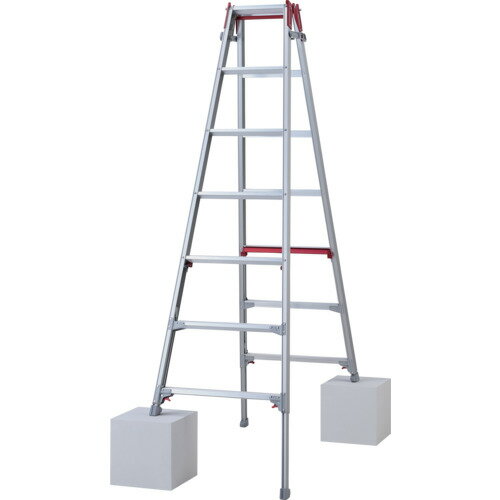 特長●立ったまま、脚部の伸縮が簡単にできます。●アジャスターで段差でも威力を発揮します。●天板がトレー状になっておりビスやドライバーが置けます。用途●段差がある場所での軽易な脚立作業用に。仕様●最大使用質量(kg)：100●天板高さ(m)：...