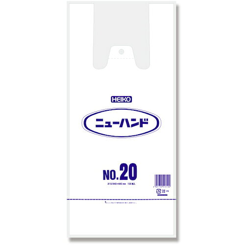 特長●最もポピュラーなレジ袋です。●フック等に掛けることにより、作業効率がアップします。●マチ：65（×2）mmハンガータイプ仕様●縦(mm)：460●横(mm)：340(210)●厚さ(mm)：0.02材質/仕上●HDPE乳白原反原産国：...