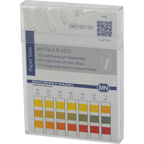 特長●変色が完了するまで液にひたしておけるので、弱緩衝液の測定も可能です。●スティックはプラスチックのため、毛細管現象がなく、有害サンプルで指を濡らすことはありません。●異なった色素を含浸させたセルロース切片（1〜4個）をプラスチックスティ...