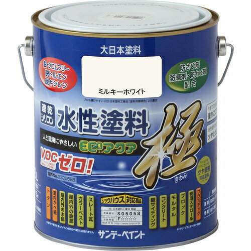 仕様●色：ミルキーホワイト●容量(L)：1.6仕様2●水性ECOアクアミルキーホワイト1600M原産国：日本【代引きについて】こちらの商品は、代引きでの出荷は受け付けておりません。【送料について】北海道、沖縄、離島は送料を頂きます。