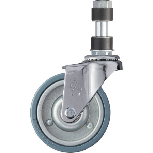 特長●専用スパナを使用することにより脱着が簡単にできるパイプ取付け用キャスターです。●ワゴン・ラック・台車等、軽量運搬機器に最適です。仕様●許容荷重(daN)：50●車輪径D(mm)：100●車輪幅(mm)：22●取付高H(mm)：126●...