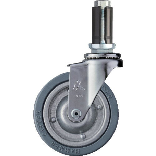 仕様●許容荷重(daN)：50●車輪径D(mm)：100●車輪幅(mm)：22●取付高H(mm)：126●軸長L(mm)：53●取付パイプ外径T(mm)：21〜23●タイプ：自在式●偏心(E)：32mm●旋回半径：83mm●車輪品種：430...