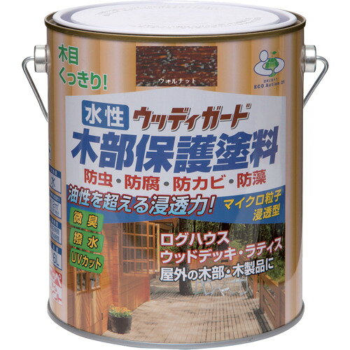 特長●マイクロ粒子浸透型の新しい微臭の水性木部保護塗料です。●木材の防虫・防腐・防かび・防藻効果に優れ、木材に浸透して内部から木の腐食を防ぎます。●耐候性に優れたマイクロ粒子浸透型顔料の採用で、木目がよりくっきりキレイな仕上がりになります。...