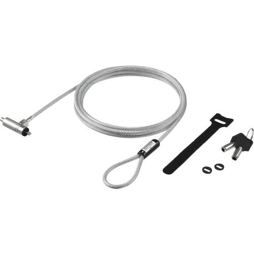 特長●NobleWedgeに対応したシリンダ錠タイプのセキュリティロックです。●セキュリティ強度が高く、破損しにくいシリンダー錠タイプです。●ワイヤーの取り回しがしやすい360度回転機構・90度首振り機構です。●ワイヤーにキズ防止コーティン...