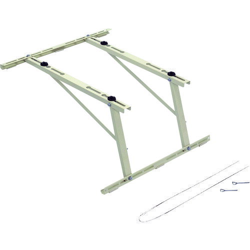 特長●エアコンの傾斜屋根直角置用の据付台です。●施工時間を少しでも短縮していただけるよう、便利な「寸法目盛・角度目盛」をクーラーキヤッチャーのほとんどの機種に採用しています。●注意：塩害地でご使用の場合は、「溶融亜鉛メッキ仕上げ」を選定くだ...