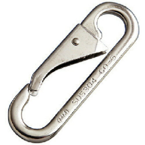 特長●スプリングフックです。●バネの力で開口部分が戻ります。用途●チェーン・ワイヤ・ロープ等の連結金具として。仕様●使用荷重(kN)：0.29●D(mm)：6●L(mm)：80●S1(mm)：10●S2(mm)：6●W(mm)：25●d(m...