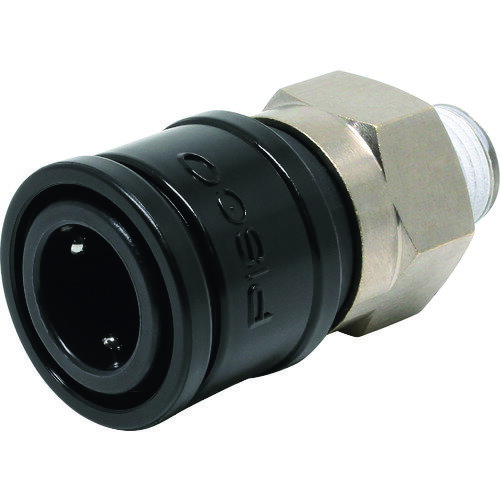 特長●一般空気圧配管用ワンタッチ継手内蔵型カップリングです。●片手操作で簡単着脱できます。●オール樹脂製で軽量・コンパクトです。仕様●接続口径：R1/4●使用温度範囲(℃)：0〜60(凍結なきこと)●使用流体：空気●適合プラグ：20シリーズ...