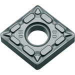 ●耐熱性に優れた超硬母材と新コーティング「MEGACOAT TOUGH」を採用しています。●ステンレス鋼の連続仕上げ加工〜軽断続加工の第一推奨材種です。●被削材:ステンレス鋼、超耐熱合金。●チップ形状：ひし形80°●厚さS(mm)：4.76...