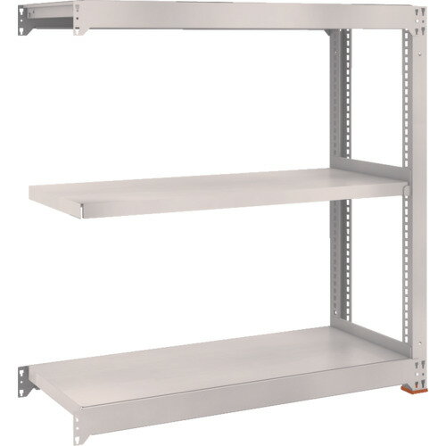 ●ボルトを1本も使用していないボルトレス構造で、分解・組み立て作業が簡単で、作業時間を大幅に短縮できます。●棚の段変更が、25mmピッチで、自由に調整、変更ができます。●高さ、奥行が同じであれば、増結することができます。●また、支柱を兼用す...