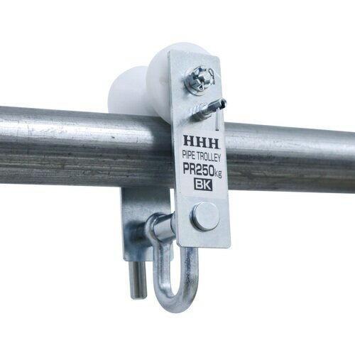 ●車輪ロック機構付きですので、任意の場所に止めておけます。●単管に取り付け荷物の搬送●定格荷重(t)：0.25●適合パイプ径(mm)：35〜60●全長(mm)：180●スチール・ナイロン●車輪ロック機構付きですので、任意の場所に止めておけま...